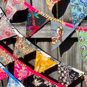 Colorful, Cotton, Boho Bunting, Flags, Pennant Banners Garland for ...