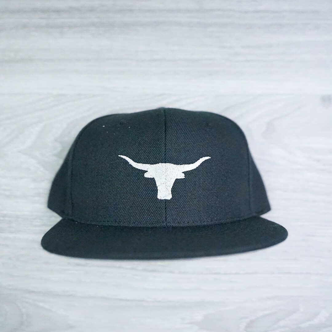Longhorn Ranching Black Snapback - Etsy