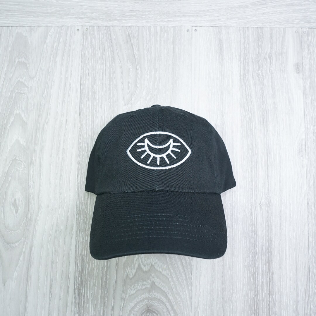 Third Eye Moon Black Dad Hat - Etsy