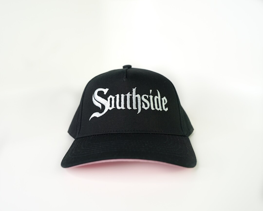 Chicago Southside Chi-town Pink Brim Pinky Black Snapback - Etsy