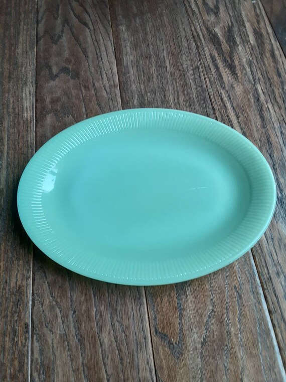 Vintage Fire King Jadeite Jane Ray Platter - Etsy