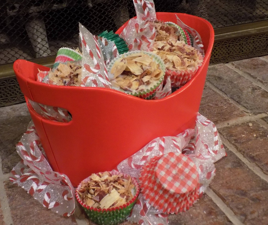 Candy Cane Christmas Firestarter Basket - Etsy