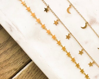 Sterling Silver Starssize 1/4 7.7mm or Star Trio | Etsy