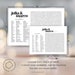 Personalized and Custom Word Search Puzzle, Activity for Weddings ...