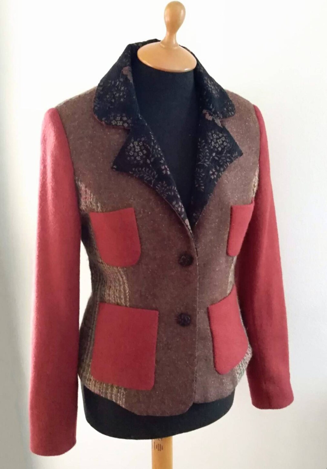 A Unique Tailored Fit Preppy Style Tweed Jacket / Blazer - Etsy