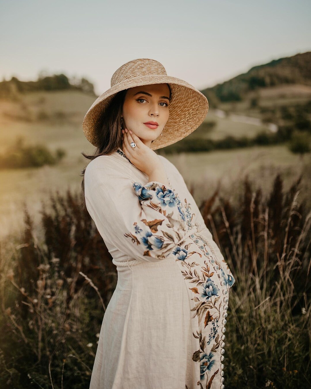 A New Look Inspired Flat Crown Cottagecore Straw Hat - Etsy