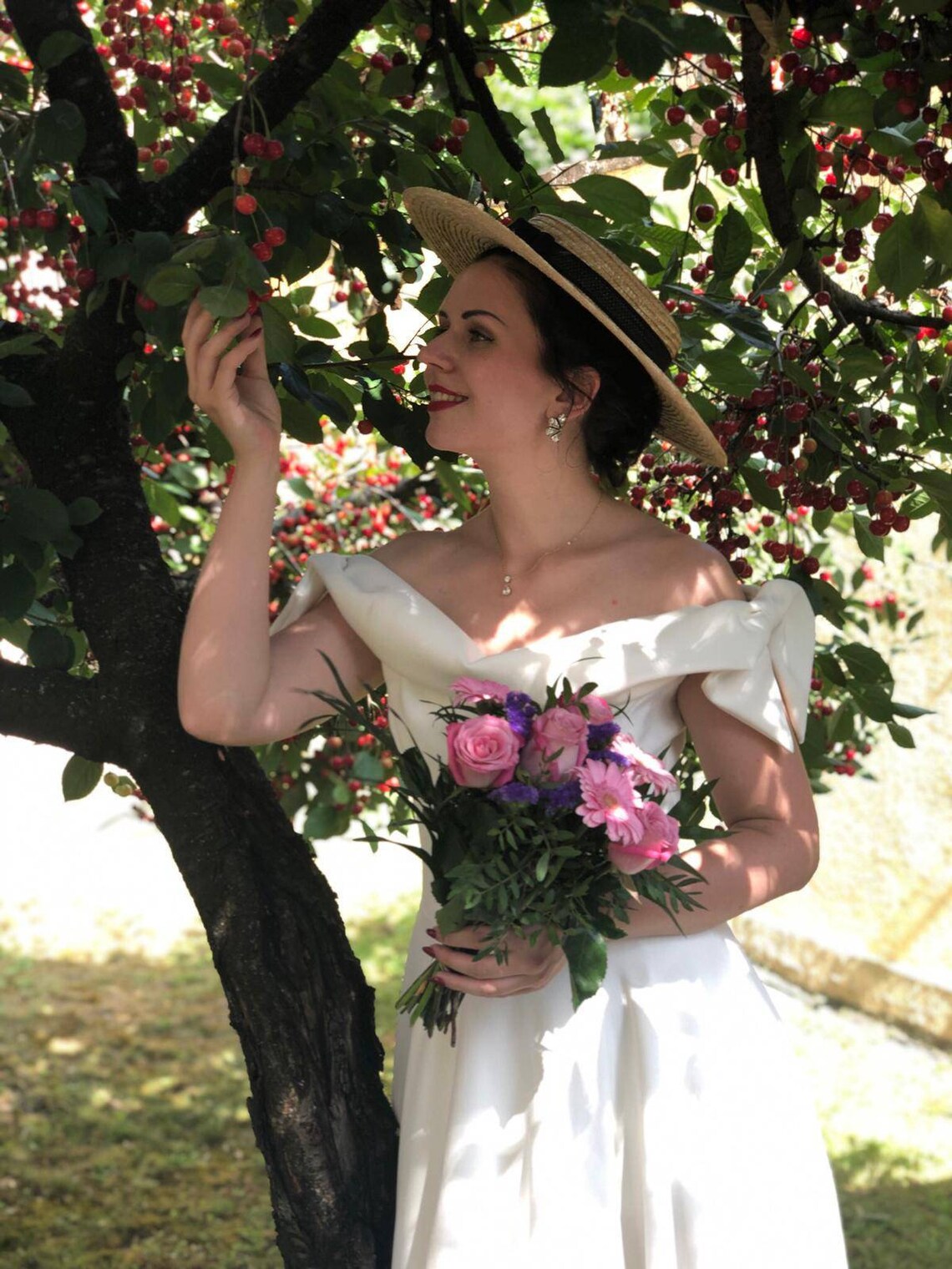 Edwardian Inspired Cottagecore Cartwheel 100% Natural Couture - Etsy