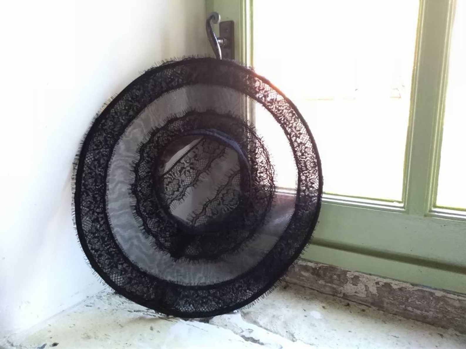 A Victorian Style Glamorous Lace Hat. Handmade to Order - Etsy