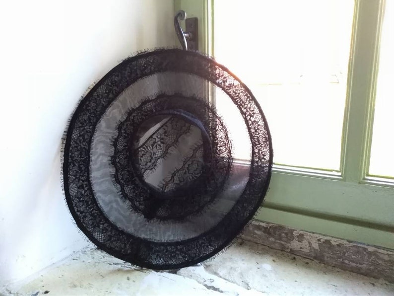 A Victorian Style Glamorous Lace Hat. Handmade to Order - Etsy