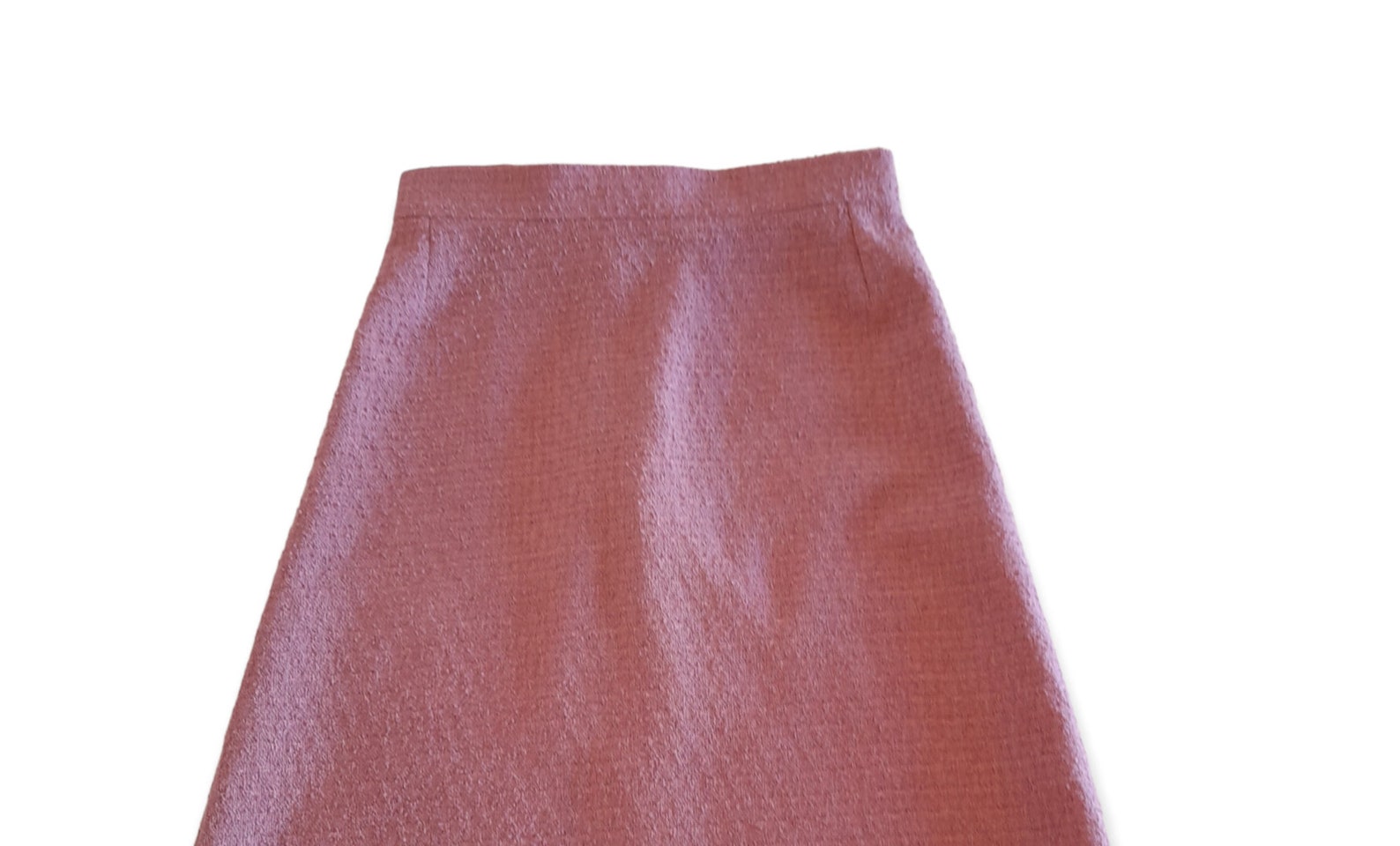 60s Inspired Couture Chic Pink / White Tweed Set Wool Tweed & Pure Silk ...