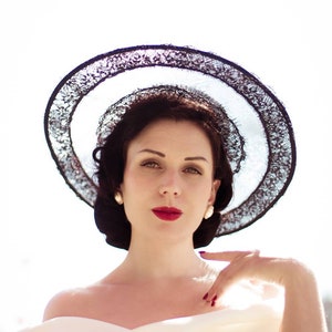 A Victorian Style Glamorous Lace Hat. Handmade to Order - Etsy
