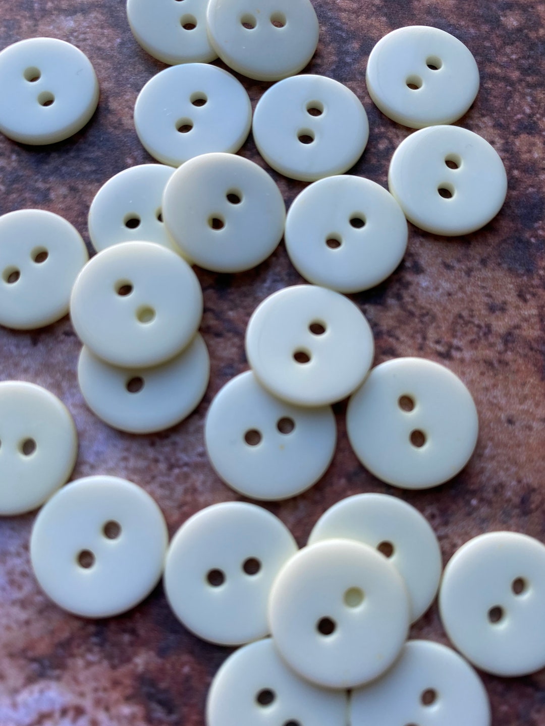 Cream Plastic Buttons - Etsy