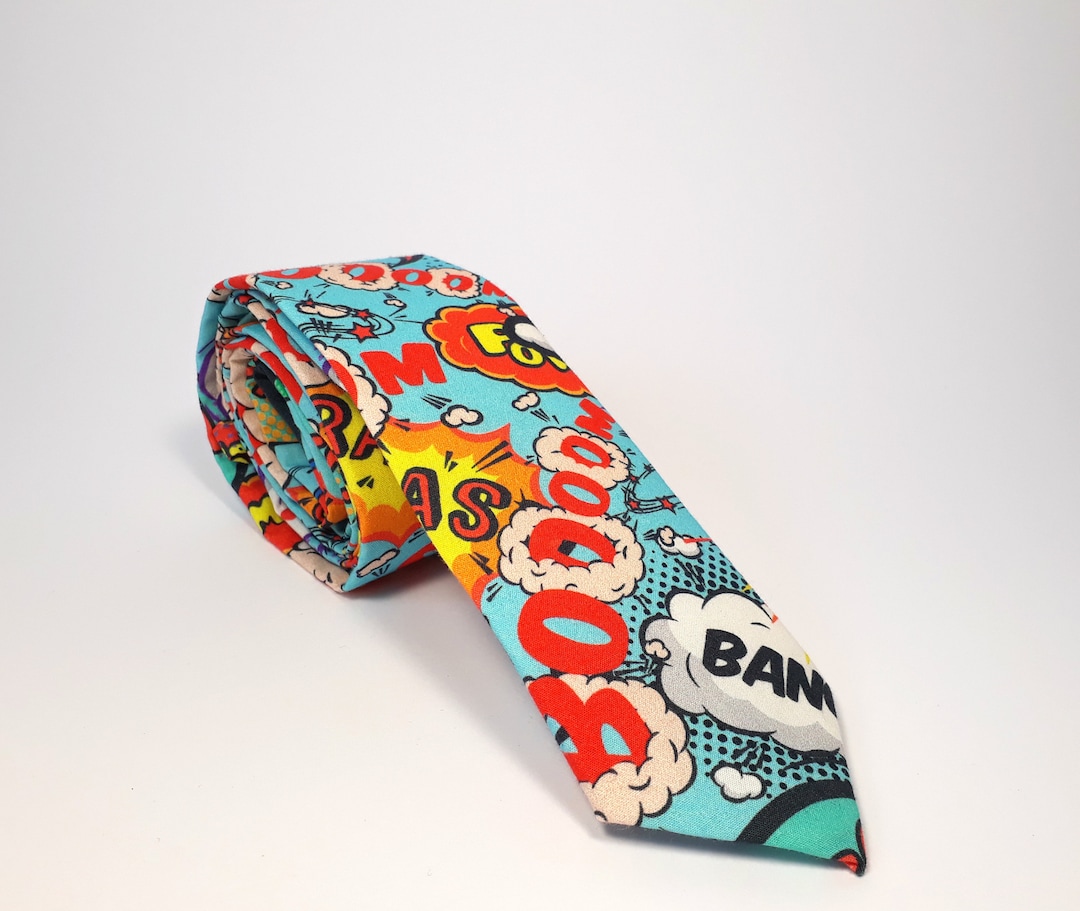 Comic Necktie / Superhero Skinny Tie / Marvel Regular Tie / Christmas ...