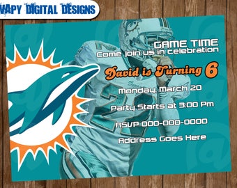 Miami dolphins party | Etsy