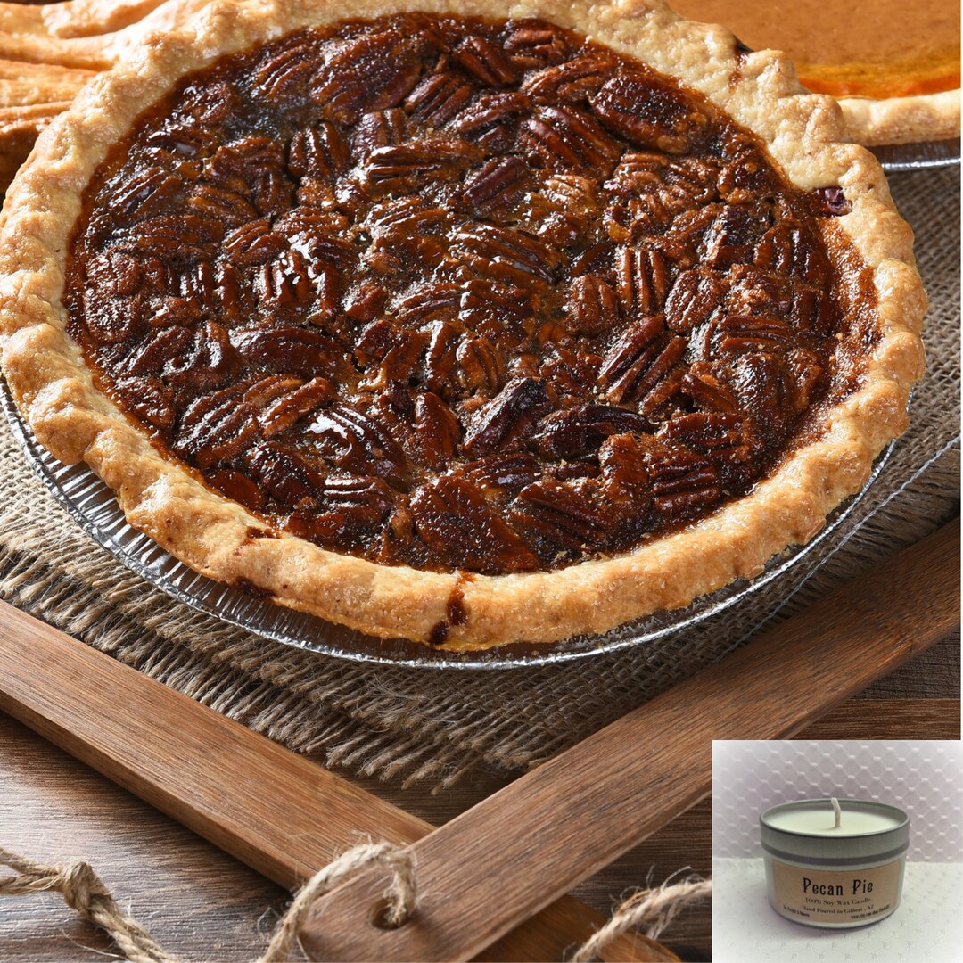 Pecan Pie Scented Soy Candle in 6oz & 8oz Tins Candle Tins Aromatherapy ...
