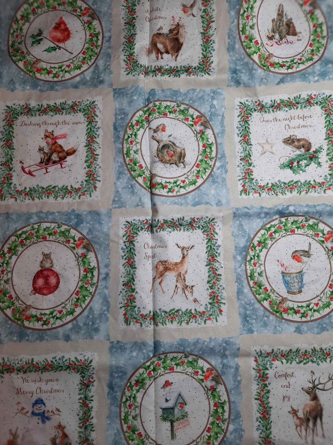 One Snow Day Fabric by Hannah Dale From Maywood Studios, 26 Inch Piece ...