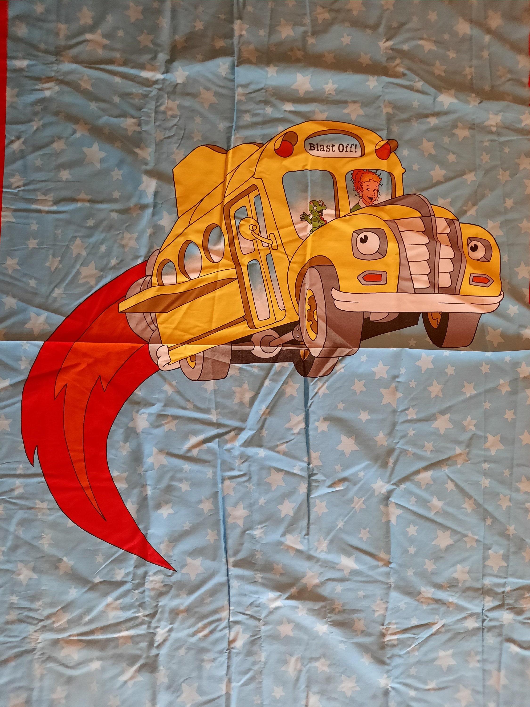 Magic School Bus Fabric Panel - Etsy