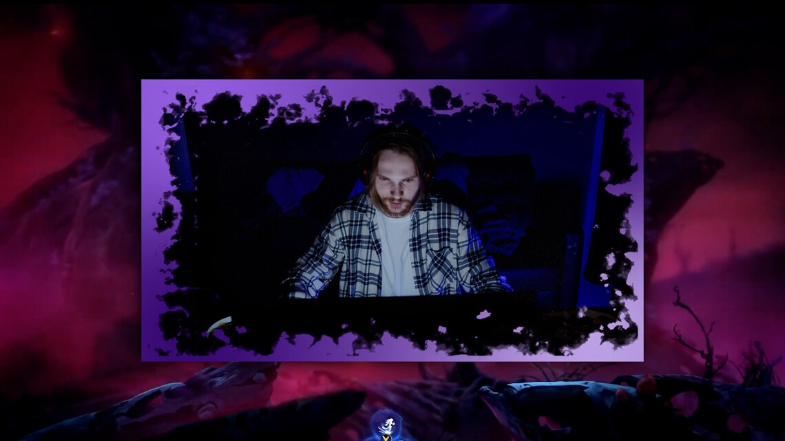 Twitch Animated Grunge Rectangle Webcam Overlay - Etsy