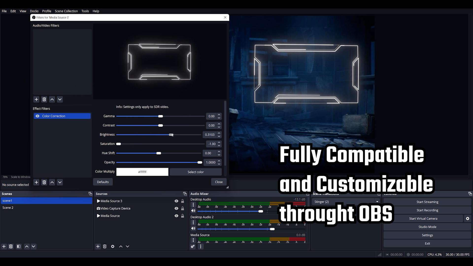Webcam Overlay Twitch | Obs | Streamlabs | Animated Facecam Frame ...