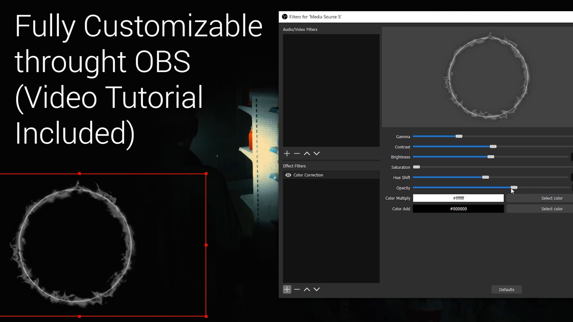 Webcam Overlay Twitch Circular | Facecam Frame | Camera Border | Obs ...