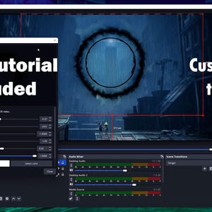 Webcam Overlay Twitch Circular | Facecam Frame | Camera Border | Obs ...