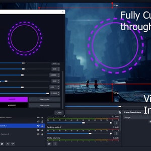Webcam Overlay Twitch Circular | Facecam Frame | Camera Border | Obs ...
