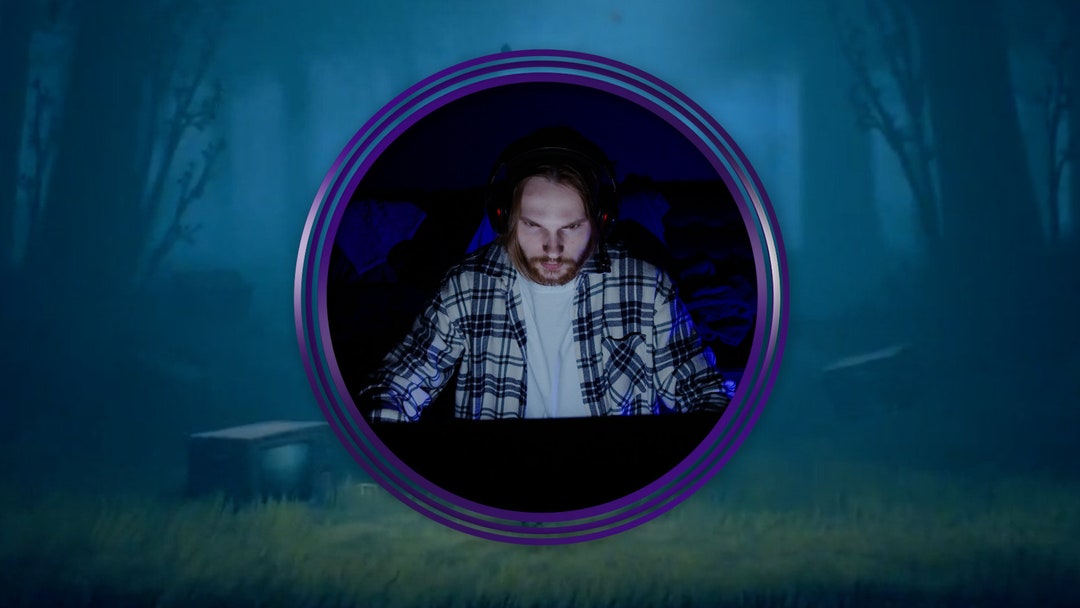 Webcam Overlay Twitch Circular | Facecam Frame | Camera Border | Obs ...