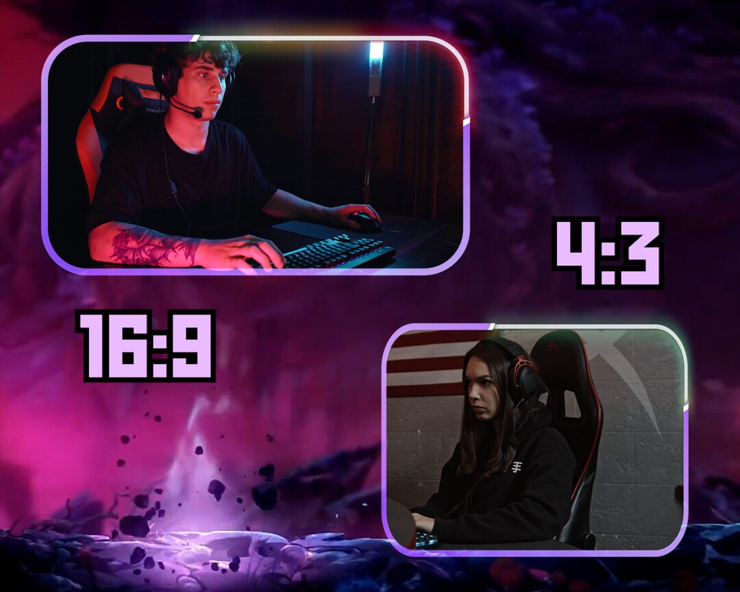 Webcam Overlay Twitch | Obs | Streamlabs | Animated Facecam Frame ...