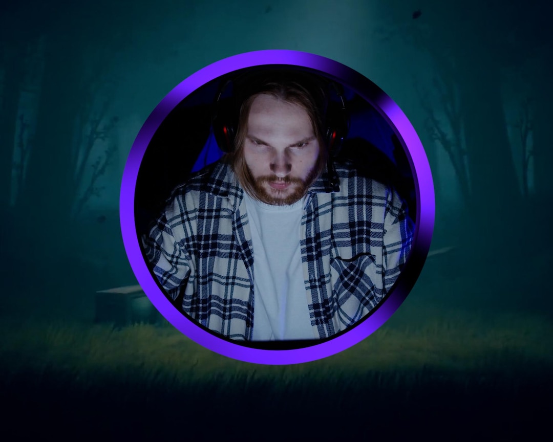 Webcam Overlay Twitch Circular | Facecam Frame | Camera Border | Obs ...