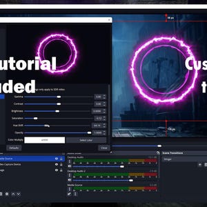 Webcam Overlay Twitch Circular | Facecam Frame | Camera Border | Obs ...