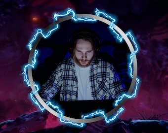 Animated Lightning Electric Camera Webcam Frame Border Overlay for ...