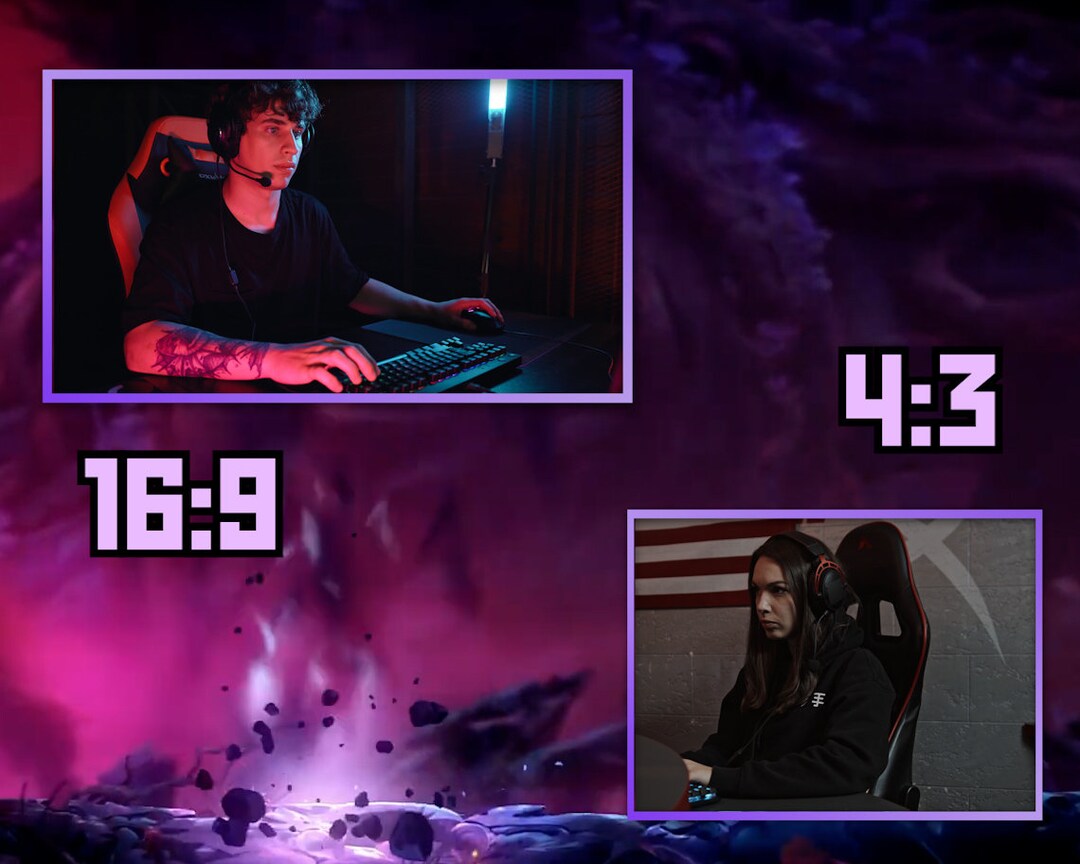 Webcam Overlay Twitch | Obs | Streamlabs | Facecam Frame | Rectangle ...