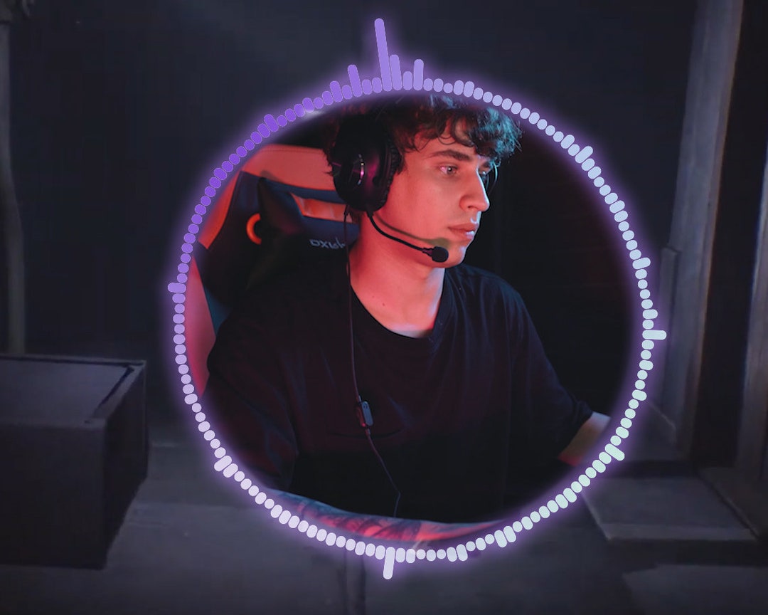 Animated Circular Webcam Overlay: Audio Visualizer, Facecam Frame (2 ...