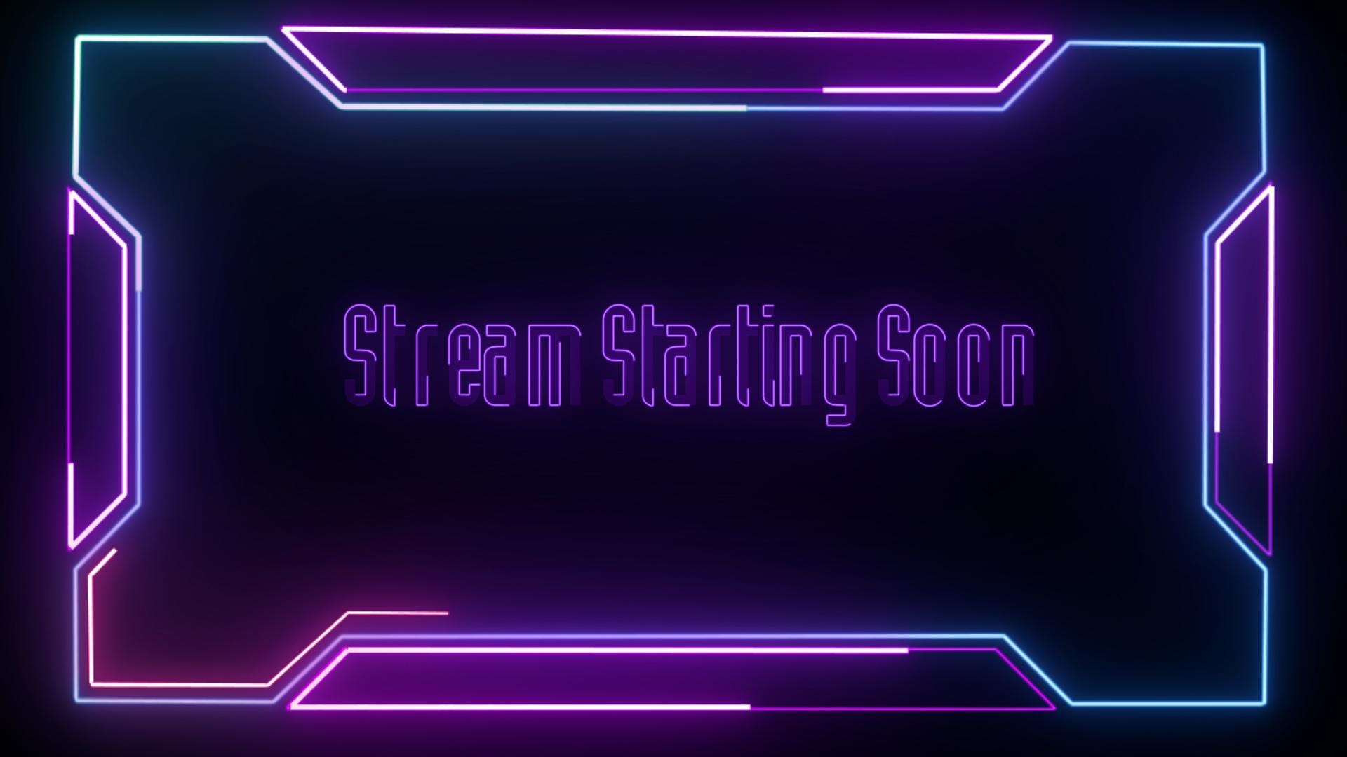 Twitch Stream Screen | Starting Soon | Obs | Gaming | Cyberpunk Neon ...