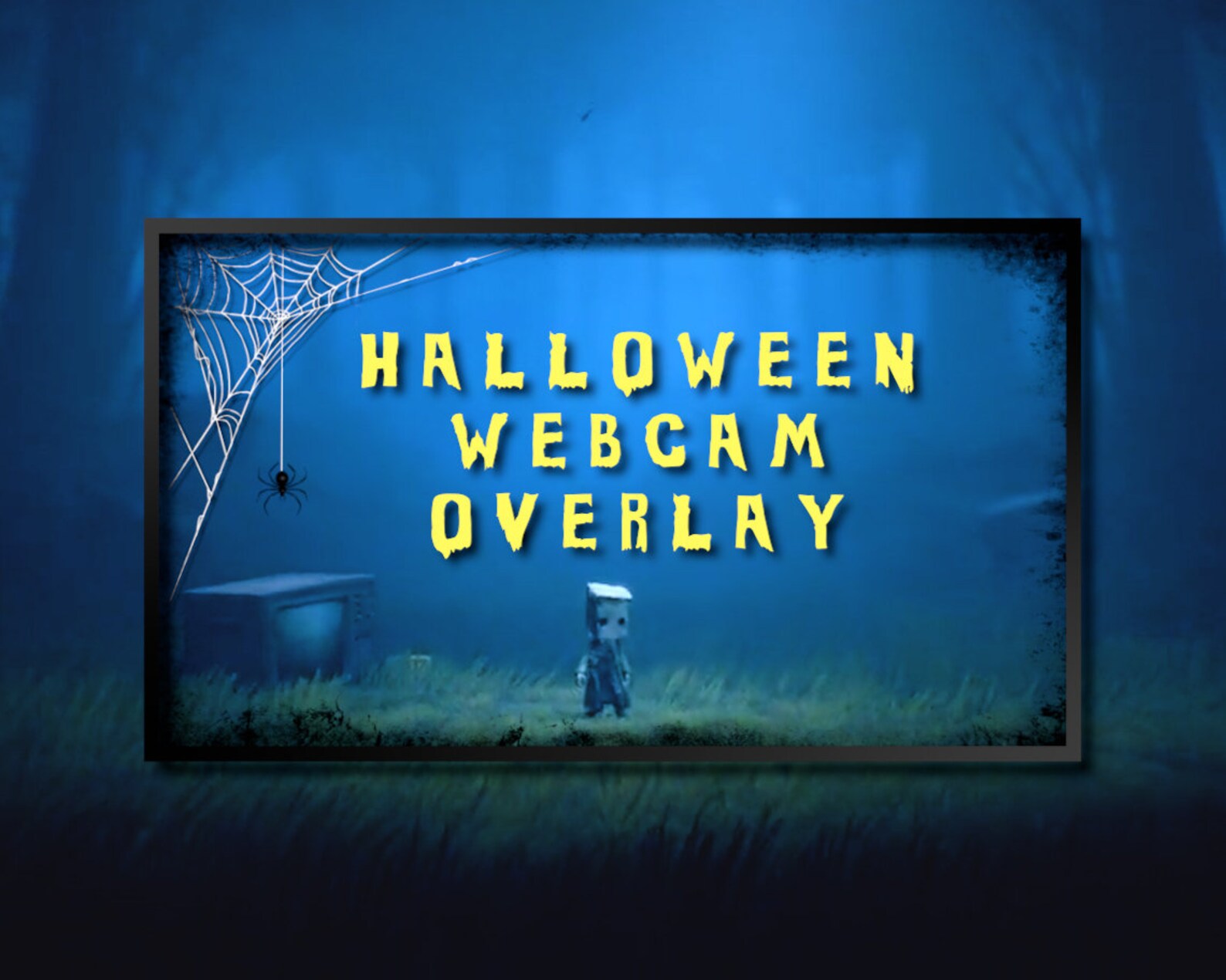 Animated Halloween Spider Web Webcam Overlay: Twitch Stream Facecam - Etsy