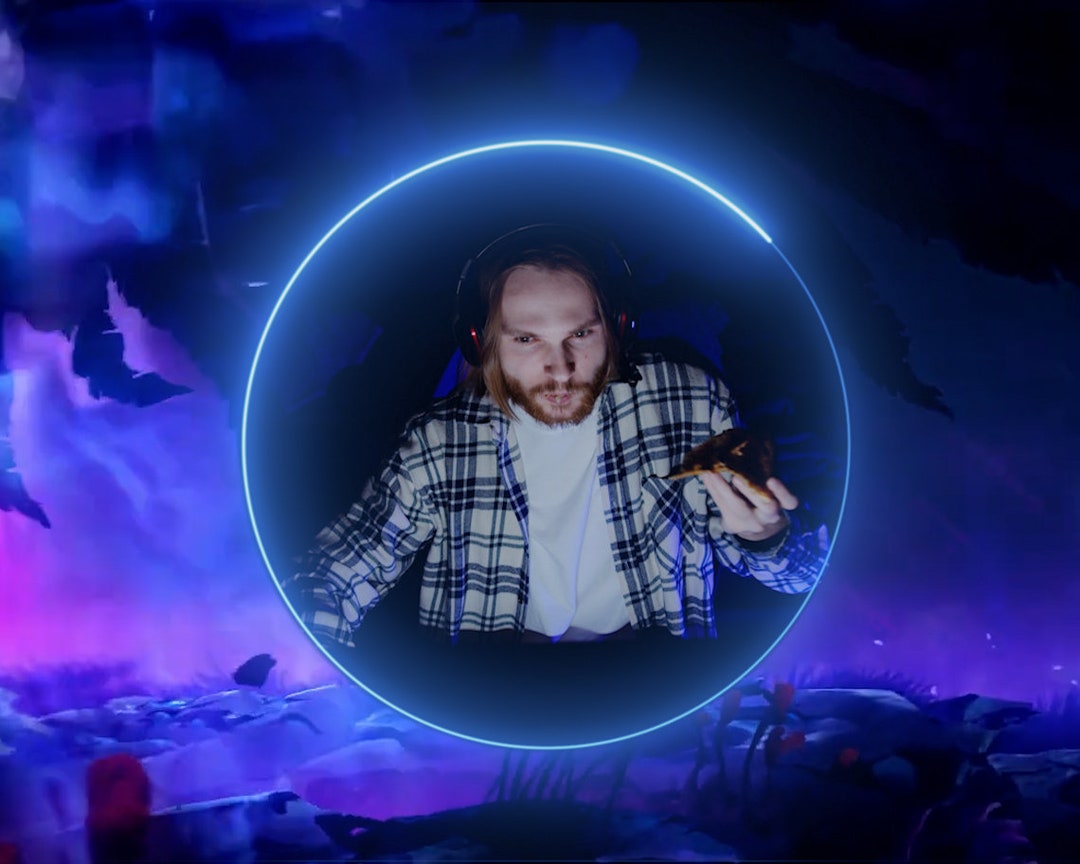 Webcam Overlay Twitch Circular | Facecam Frame | Camera Border | Obs ...