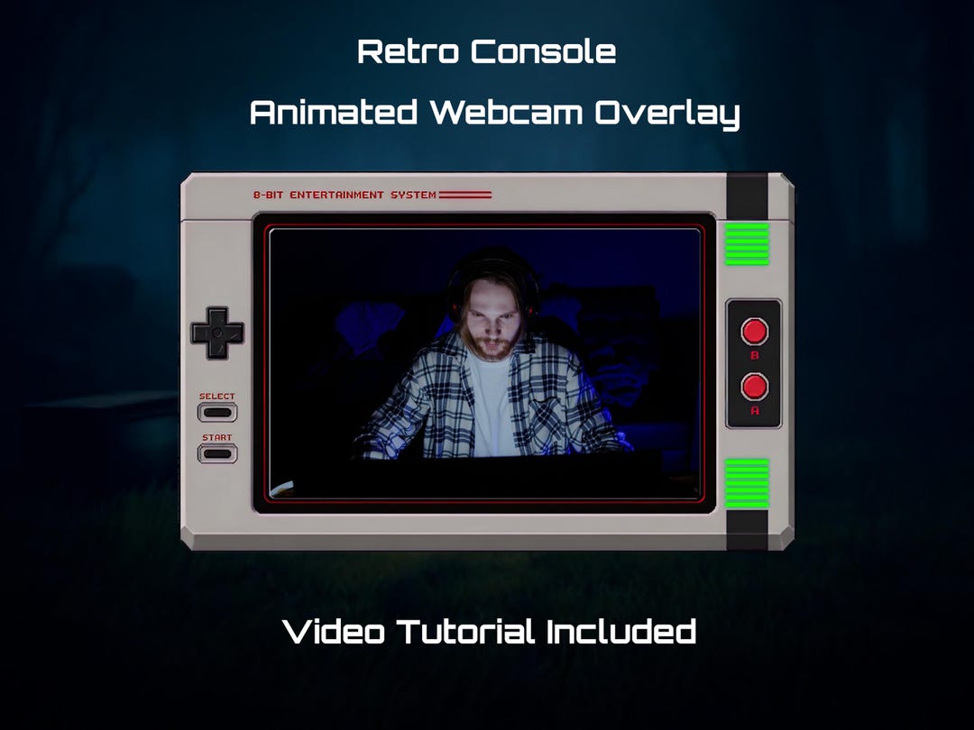 Webcam Overlay Twitch | Obs | Streamlabs | Animated Facecam Frame ...