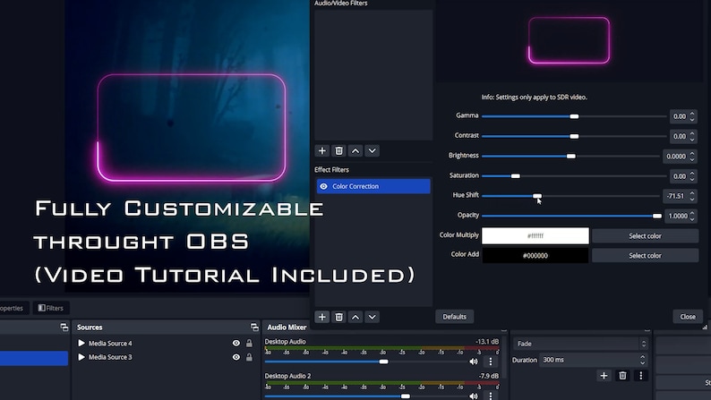 Webcam Overlay Twitch | Obs | Streamlabs | Animated Facecam Frame ...
