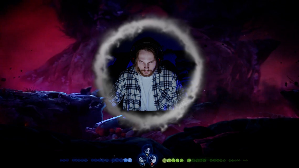 Webcam Overlay Twitch Circular | Facecam Frame | Camera Border | Obs ...