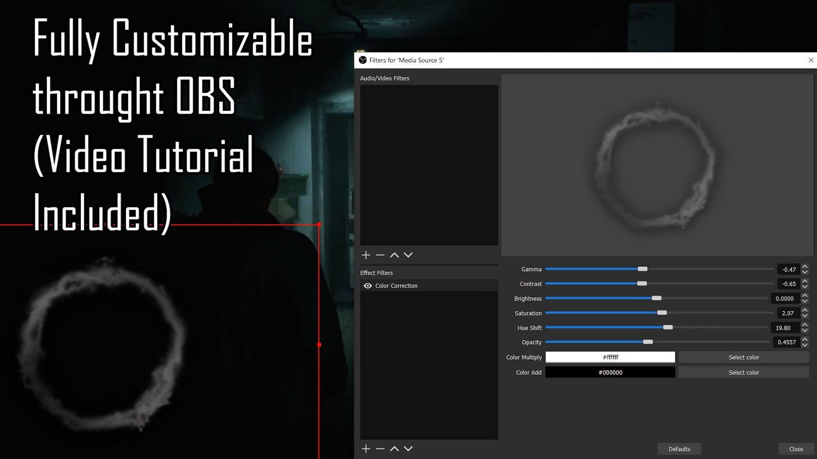 Webcam Overlay Twitch Circular | Facecam Frame | Camera Border | Obs ...