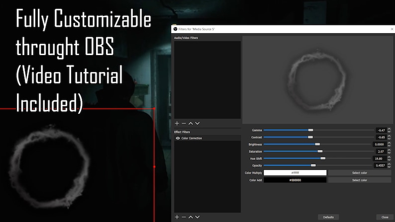 Webcam Overlay Twitch Circular | Facecam Frame | Camera Border | Obs ...