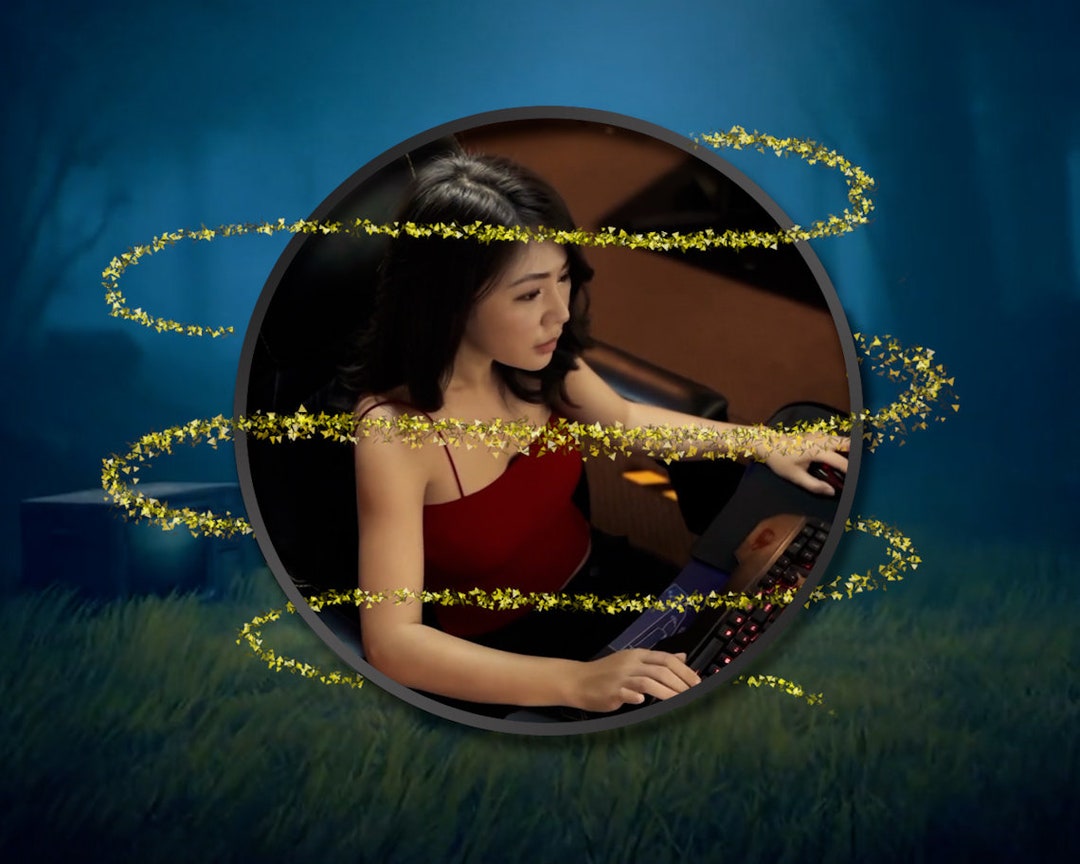 Webcam Overlay Twitch Circular | Facecam Frame | Camera Border | Obs ...