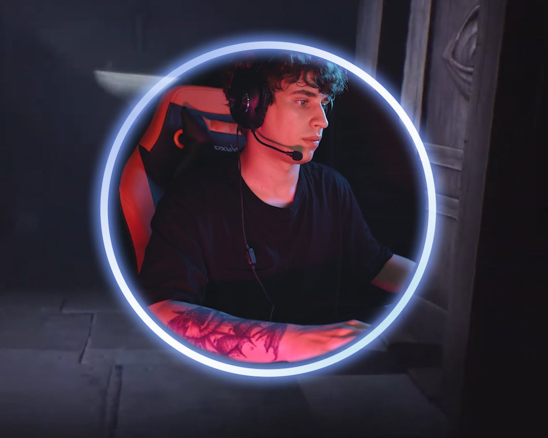 Webcam Overlay Twitch Circular | Facecam Frame | Camera Border | Obs ...