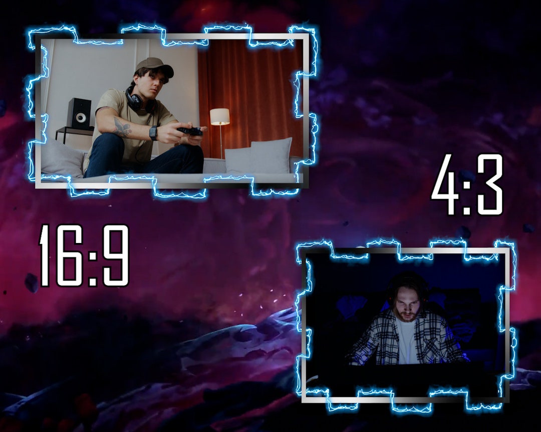 Webcam Overlay Twitch | Obs | Streamlabs | Animated Facecam Frame ...