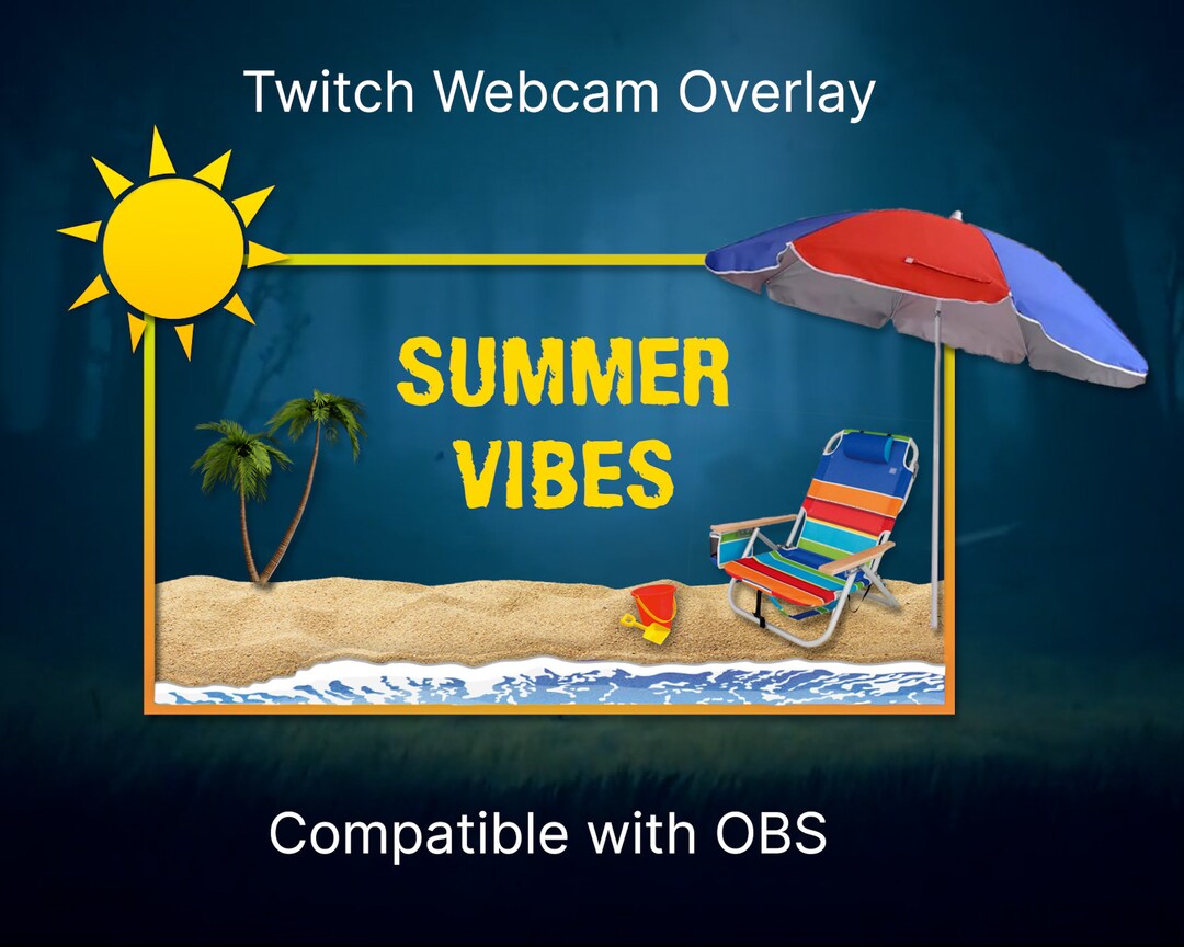 Webcam Overlay Twitch | Obs | Streamlabs | Animated Facecam Frame ...