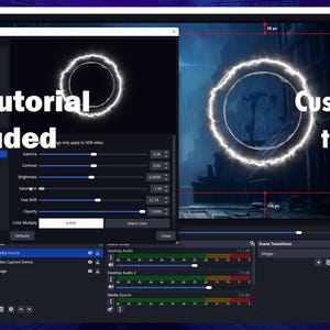 Webcam Overlay Twitch Circular | Facecam Frame | Camera Border | Obs ...