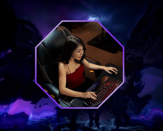 Twitch Static Octagon Webcam Overlay - Etsy
