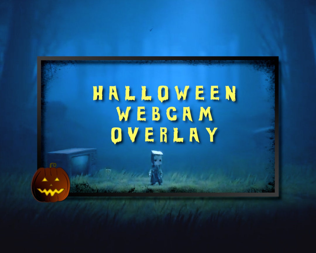 Animated Halloween Pumpkin Webcam Overlay: Twitch Stream Facecam - Etsy