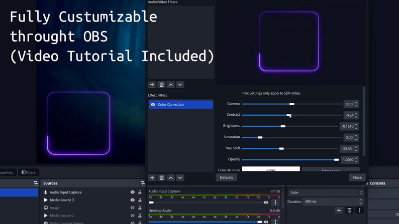Webcam Overlay Twitch | Obs | Streamlabs | Animated Facecam Frame ...