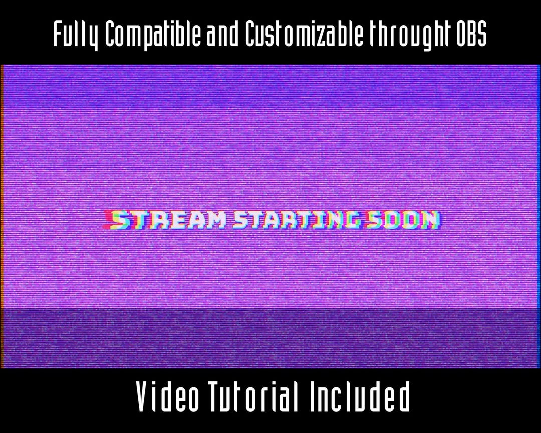 Twitch Stream Screen | Starting Soon | Obs | Gaming | Glitch | for ...